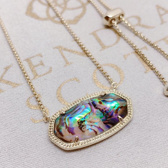 Kendra Scott | Jewelry | New Kendra Scott Delaney Gold Abalone Shell ...